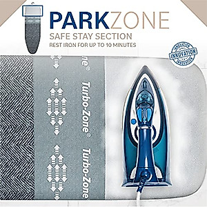 Bartnelli Smart Hanger Tabletop Ironing Board | Designed and Made in Europe with New Patent EZ Glide Technolgy, & Park Zone, European Quality and Innovation (Size-34x12)