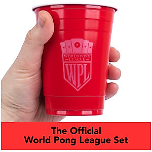 Post Malone, World Pong League Beer Pong Drinking Game for Bachelor Party Outdoor Games with Plastic Cups Ping Pong Balls, for Adults Ages 18 and up