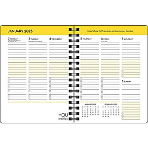 You Are a Badass Deluxe Organizer 17-Month 2022-2023 Monthly/Weekly Planner Cale