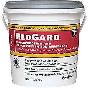 CUSTOM BLDG PRODUCTS LQWAF1-2 Redgard Waterproofing, 1 gal