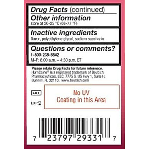 HurriCaine Topical Anesthetic Gel Watermelon - 1 oz.