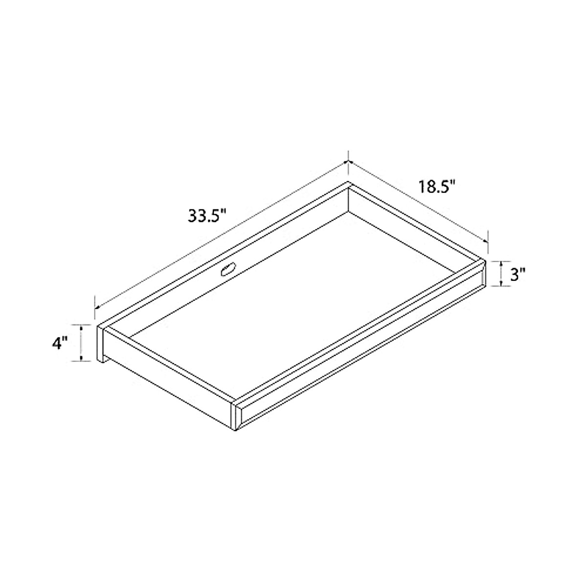 Little Seeds Aviary Changing Dresser Topper, White
