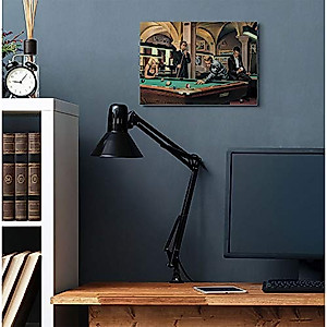 Stupell Industries Pool Game Vintage Hollywood Movie Star Classic Illustration, Design by Artist Jadei Graphics Wall Art, 16 x 1.5 x 20, Canvas