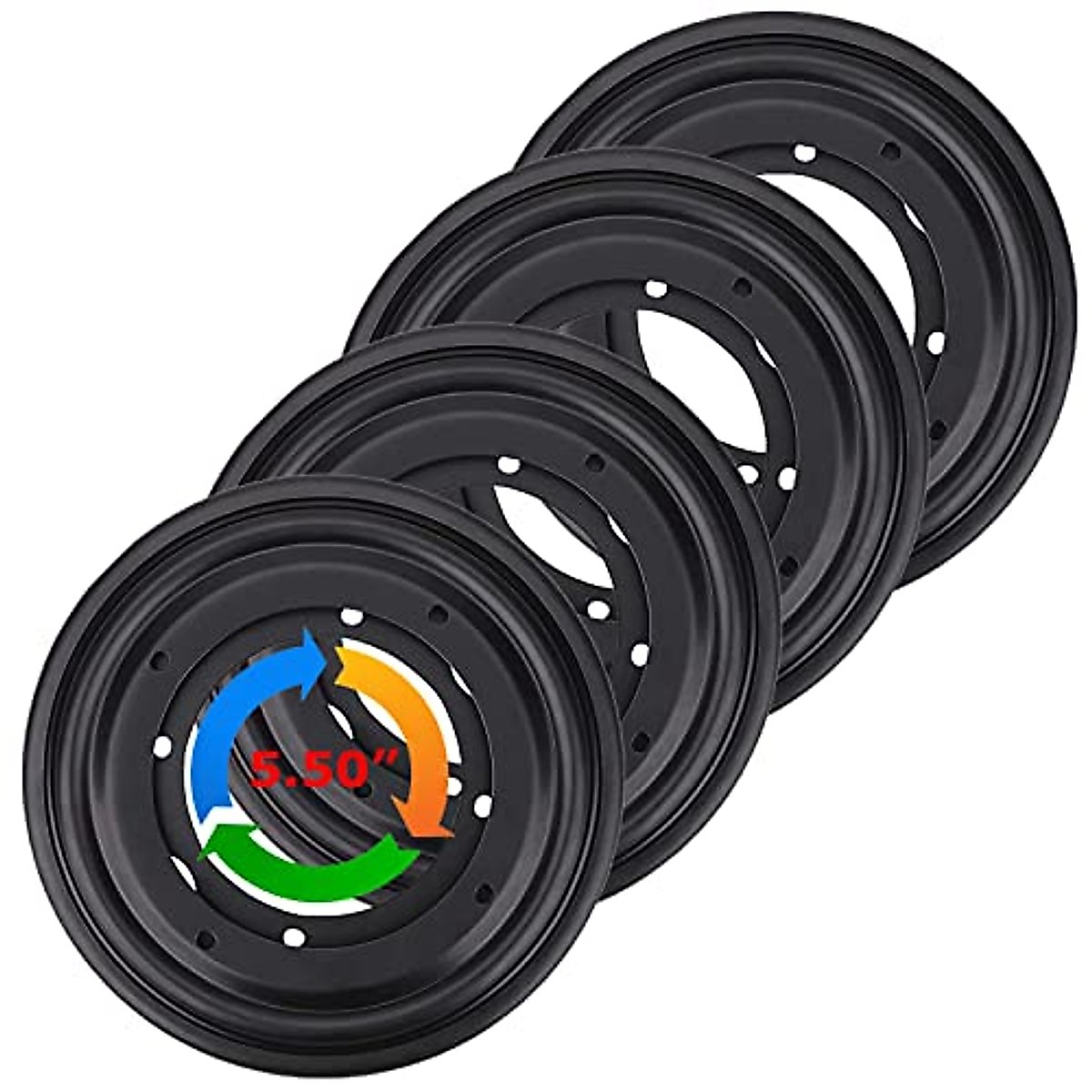 4Pack 5.50 Inch Round Lazy Susan Turntable Bearing Plate 5/16”Thick Lazy Susan Hardware, Rotating Swivel Plate with 300lbs Load Capacity, Lazy Susan Turntable Base for Serving Tray, Table, Kitchen