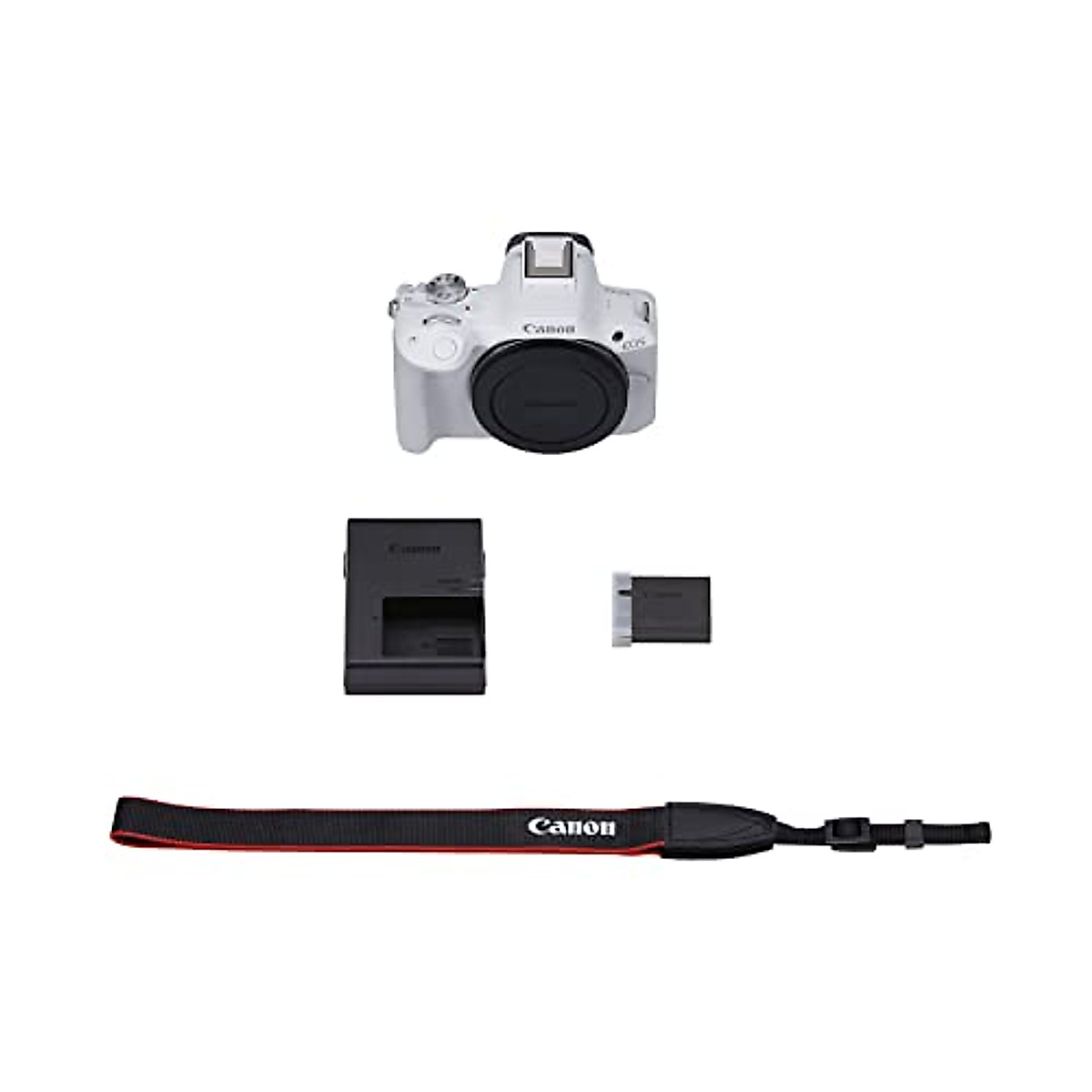 Canon EOS R50 Mirrorless Vlogging Camera (Body Only/White), RF Mount, 24.2 MP, 4K Video, DIGIC X Image Processor, Subject Detection & Tracking, Compact, Smartphone Connection, Content Creator