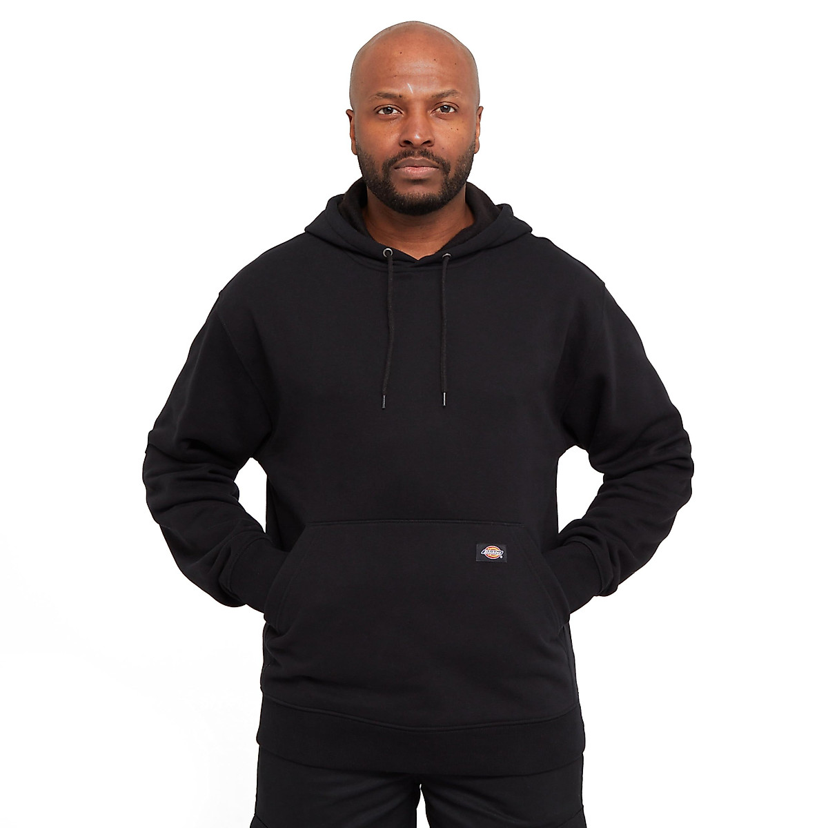 Dickies Men's Pullover Fleece Hoodie, Black, Medium