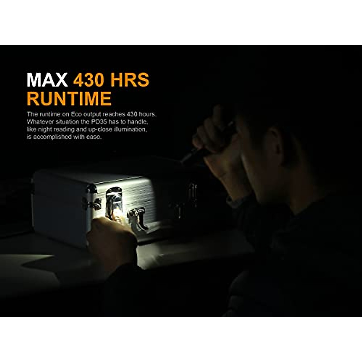 FENIX Unisex PD35 V2.0 Torch, Black,Small