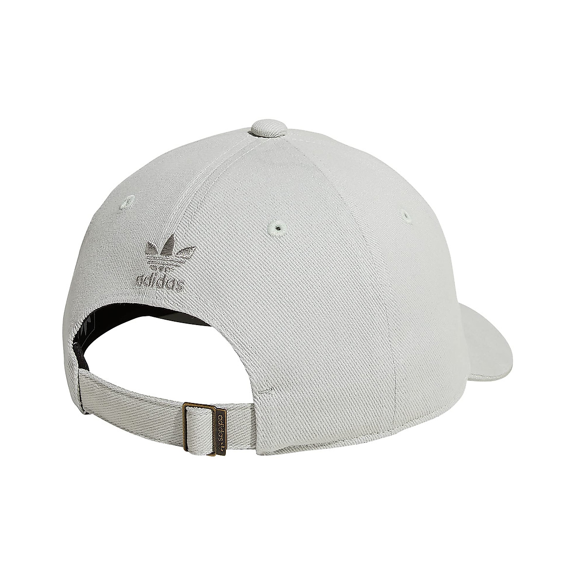 adidas Originals Men's Resort Relaxed Fit Strapback Hat, Wonder Silver/Wonder Silver, One Size
