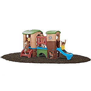 Step2 Clubhouse Climber Playset – Toddler Play Gym with Elevated Clubhouse, Two Slides, Bridge, and Crawl-Through Tunnel