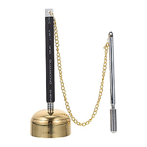 VOSAREA Tingsha Bell Buddhist Chime Meditation Chime Bells Buddhist Lucky Symbols Tingsha Cymbals Temple Dharma Ritual Utensil (S)