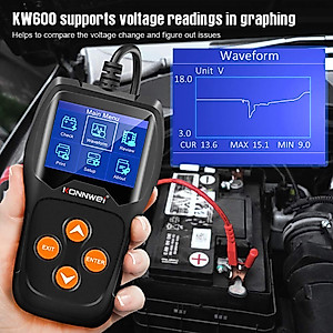 KW600 Battery Tester + KW850 OBD2 Scanner