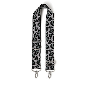 Baggallini womens Wide Strap, Silver Metallic Cheetah, One Size US