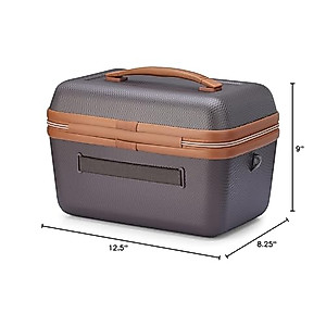 DELSEY PARIS Chatelet 2.0 Makeup and Cosmetic Beauty Travel Case, Chocolate Brown