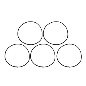 Mxfans Elastic Bands Black for Microphone Shock Mount 52CM Perimeter Pack of 5