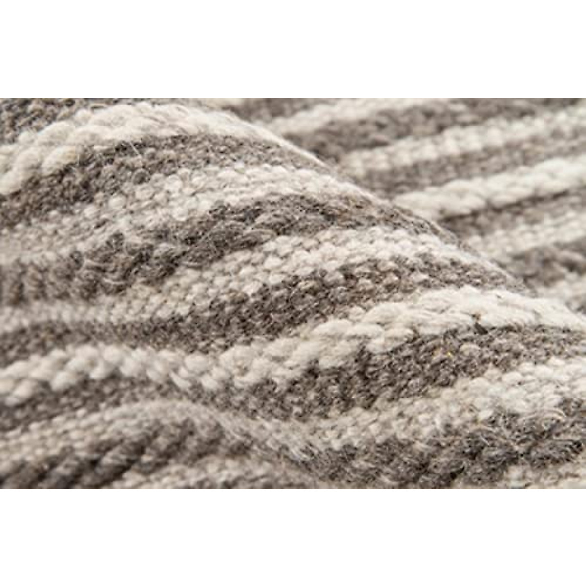 Momeni Rugs Mesa Collection, 100% Wool Hand Woven Flatweave Transitional Area Rug, 2' x 3', Natural Brown