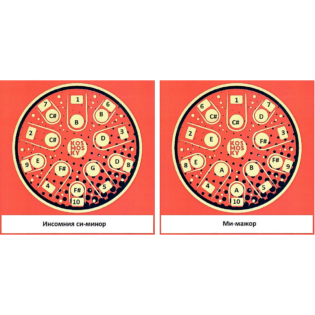 Tank Drum Kosmosky 12" (30 cm) KSY-141"Pegasus" 2-sided/B minor; E major/Hand Pan/Steel Drum/Tongue drum/Singing bowl