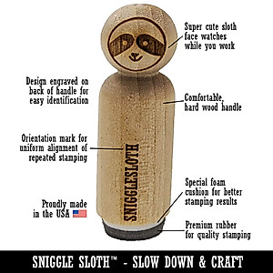 Rosary Catholic Symbol Rubber Stamp for Stamping Crafting Planners - 1/2 Inch Mini