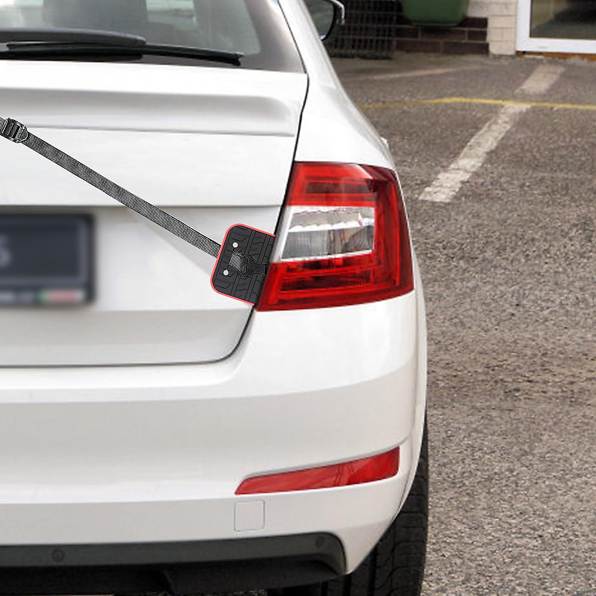 CFGROW Car Scratch Protector for Trunk Bike Rack, Anti-Scratch Anti-Collision Non-Slip Pads, Car Tire Pattern Non-Slip and Paint Protective Pads, Bike Car Rack Accessories (Black, 8)