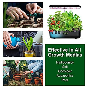 QYO Base A & B Nutrients(200ml in Total), Plant Growing Nutrient Plant Food for All Plants, All-Purpose Concentrated Fertilizer for Any Hydroponics System, Potted Houseplants, for Outdoor & Indoor