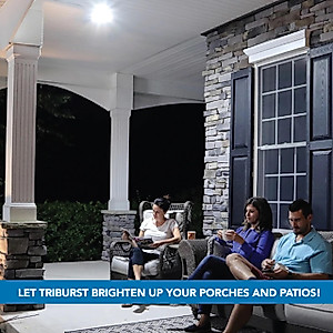 Triburst by Bell+Howell, ASON TV 4000 Lumens / 6500 Kelvin Indoor Lights, Ultra Bright Lighting with 144 LED Bulbs and Multi-Directional Triple Panel Bedroom, Garage, Ceiling Light