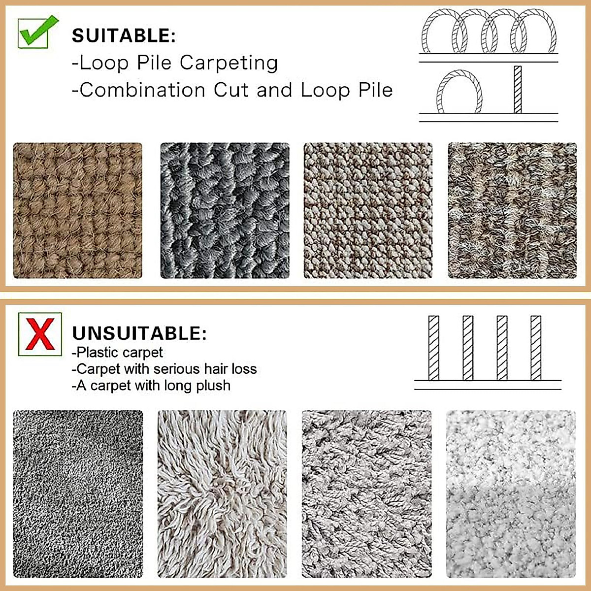 WILLBOND Carpet Cord Cover Cable Grip Floor Cover Cable Protector Management Only for Commercial Office Carpet(Black,147.64 ft)