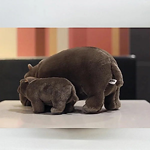 Moo Deng Hippo Plush, 2024 Moodeng Plush Toys, Cute Pygmy Hippo Soft Plushie Toy for Fans, 16" Hippopotamus Plushie Doll, Stuffed Animals Pillow for Kids Fans Christmas Birthday GiftMoo deng