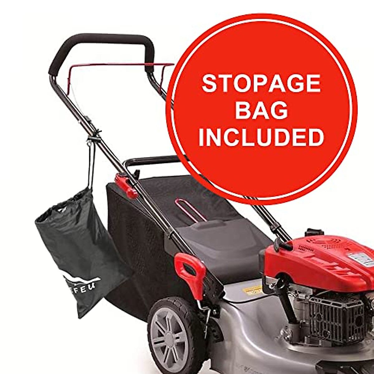 Lawn Mower Cover Black, 600D Polyester Oxford Push Mower Tarp, Outdoors Lawn Mower Accessories Anti Dust Snow UV Protect Cover - Universal Fit 86L x 25W x 39H inch