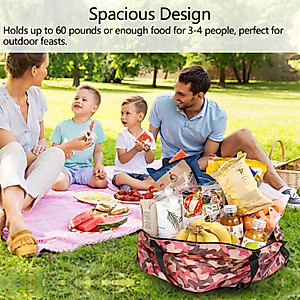 evron Reusable Travel Grocery Bags,Travel Laundry Bag,Dirty Clothes Organizer,Shopping Bag,Duffle Bag,Foldable Tote Bags (Pink Camo)