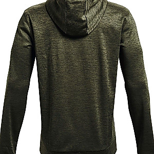 Under Armour Men's Armour Fleece Full Zip Hoodie, Marine Od Green (390)/Black, Large