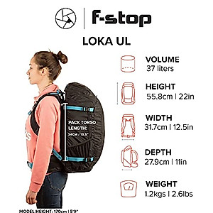 f-stop – Loka UL 37L Bundle – Ultralight Adventure Camera Backpack with Removable Insert for DSLR, Outdoor, Travel, Photo Gear