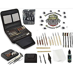 EDOG Gunslinger 20 PC Gun Cleaning Kit - Pistol Mat Compatible with Springfield Armory Hellcat - Schematic (Exploded View) Mat, Gunslinger Universal .22 .38 .357 9mm .40 & .45 Caliber Kit