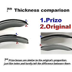 Prizo ORL Polarized Replacement Lenses for Oakley Sutro Sunglasses OO9406 - Multi Options (Orange+Blue)