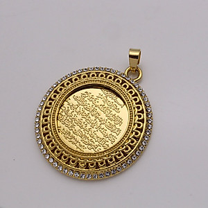 ZKDC Quran Ayatul Kursi islam muslim ALLAH 60 cm chain necklace