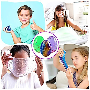 Galaxy Slime, 24 Pack Slime Eggs Kit for Kids Boys Girls Stress Relief Toys Party Favors for Kids 4-8 Slime Easter Egg Goodie Bag Easter Basket Stuffers Christmas Stocking Valentines Birthday Gifts