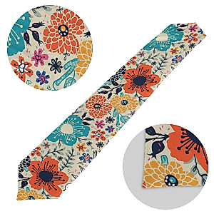 Aflyko Spring Flowers Table Runner Dining Table Decor 13" × 90"