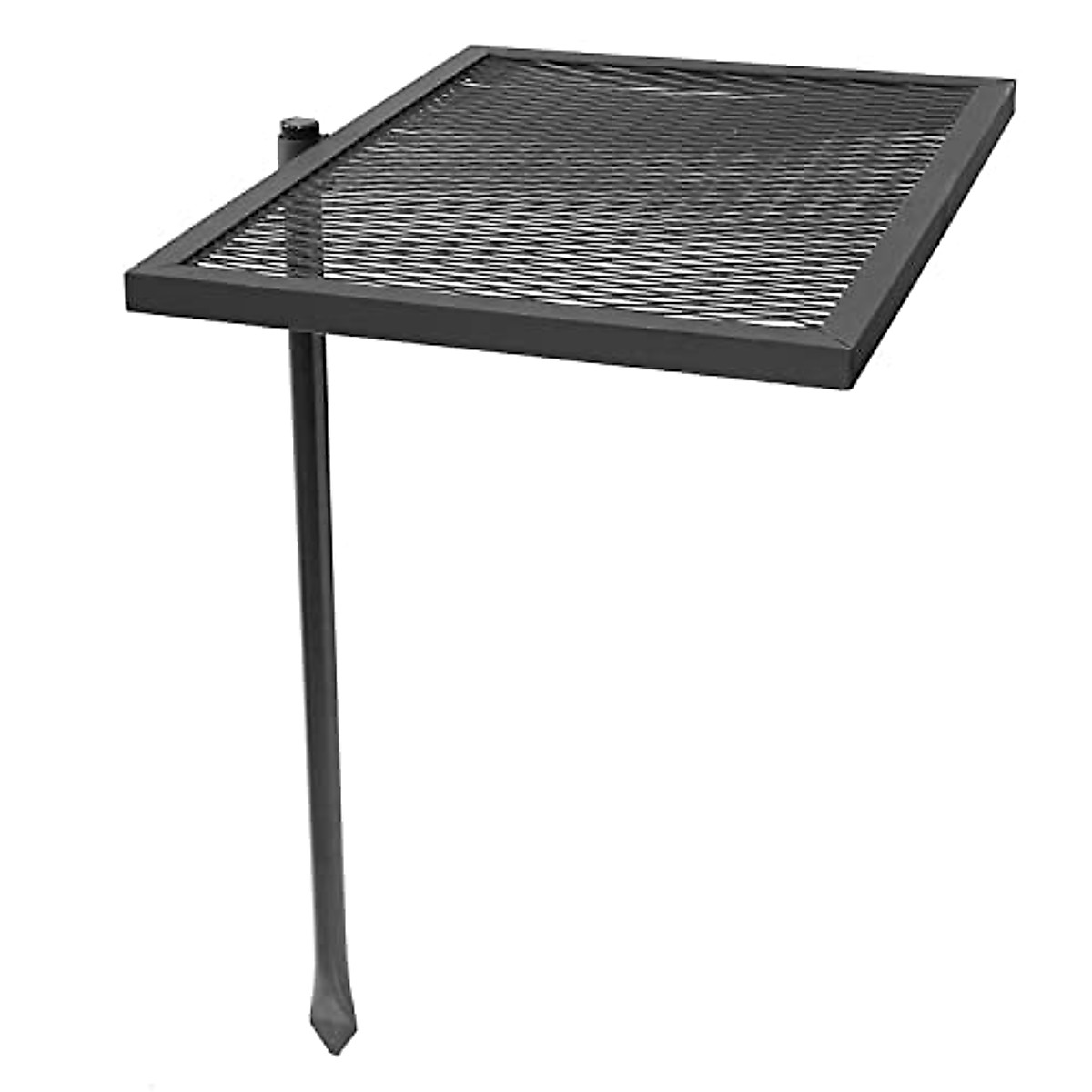 Sunnydaze Adjustable Swivel Fire Pit Cooking Grill Grate - Outdoor Backyard Heavy-Duty Steel Campfire Barbecue Rack - 360-Degree Rotating Ability - 24-Inch