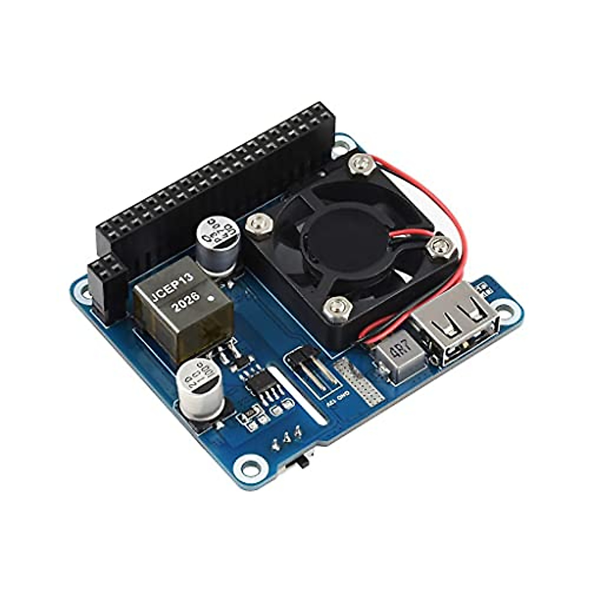 Waveshare Power Over Ethernet Hat (Type C) for Raspberry Pi 3B+/4B 802.3af/at Power-Sourcing Equipment Required