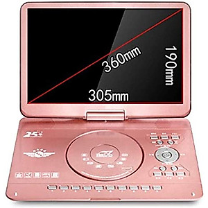 Chang 22 Inch Portable DVD Player,with 18" Swivel Ultra-Thin High-Definition Display Screen Remote Control and Travel Bag Included,Pink