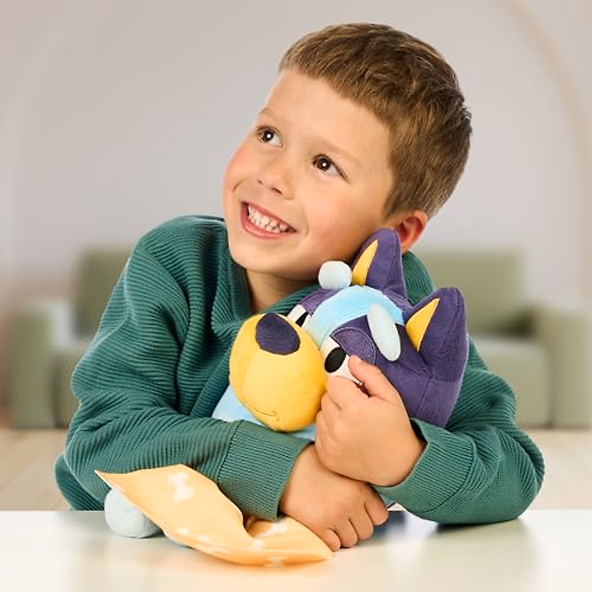 Bluey Sleepy Time 13 Inch Plush with Blanket, Press Tummy to Hear 7 Fun Phrases, Sing Along to The Theme Song, So Soft Made with Deluxe Fabrics and Detailed Stitching | Amazon Exclusive