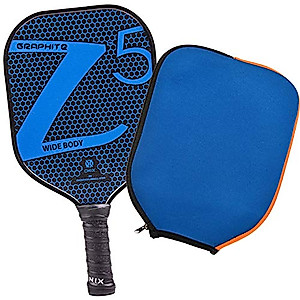 Onix Z5 Graphite Pickleball Paddle (Blue) with Cushion Grip and Blue Paddle Cover