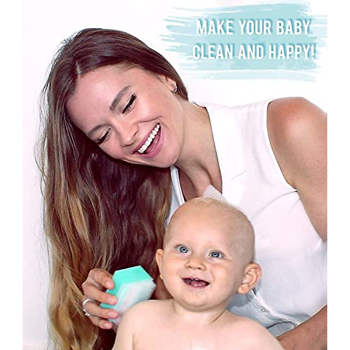 Cradle Cap Brush for Babies - Cradle Cap Treatment Set of 6 | Baby Brush and Comb Set Newborn | Baby Sponge for Bathing Newborn Bath Essentials | Baby Comb & Scalp Scrubber Set of 6