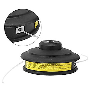 Brush Cutter Trimmer Head, WearResistant Curved Shaft Bump Strimmer Trimmer Head, Gardening Tool Durable Mower Trimmer Head, Grass For Lawn Mower Home Garden