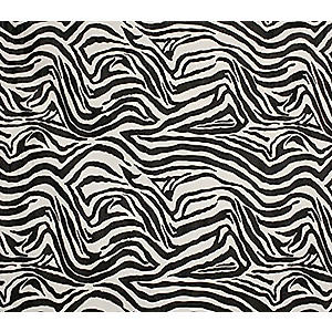 Vinyl Upholstery Zebra 54" Wide Sold by The Yard (Black and White)