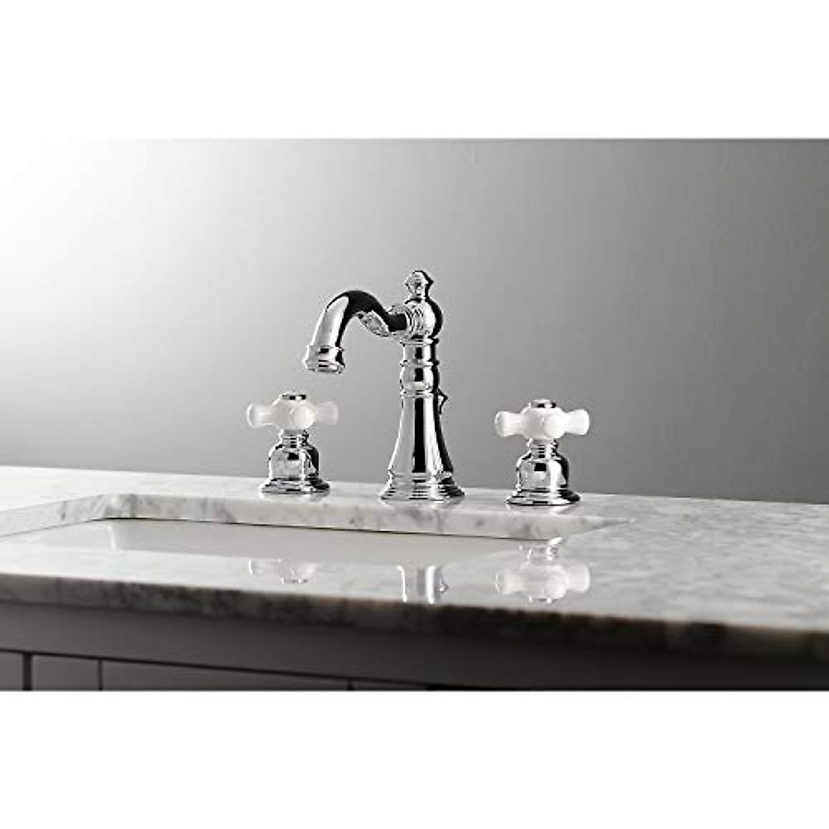Fauceture FSC1971PX American Classic Widespread Bathroom Faucet with Pop-Up Drain, Polished Chrome