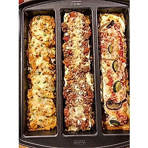 Chicago Metallic - 26783 Chicago Metallic Professional Lasagna Trio Pan, 12 by 16 by 3", Silver