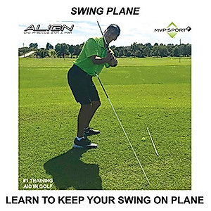 MVP Sport Golf Alignment Rods (MorodZ) Training Aid 2-Pack (Red)