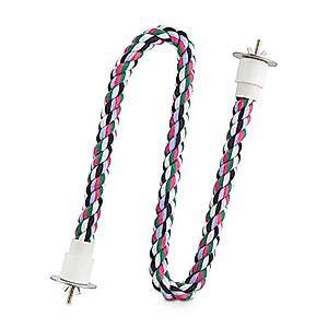 You & Me Colorful Zigzag Rope Bird Perch, Medium