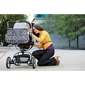 JJ Cole Satchel Diaper Bag, Azure Infinity