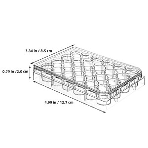 JECOMPRIS 2pcs 24 Well Cell Culture Plate Cultivation Plates Laboratory Reaction Tray for Laboratory