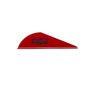 Bohning Blazer Vane (Pack of 36), Red, 2"